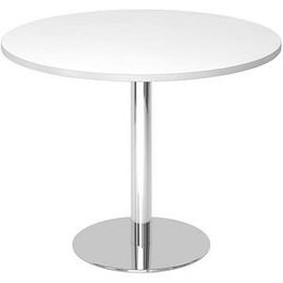 Hammerbacher Bistrotisch weiß 100,0 x 100,0 x 74,5 cm