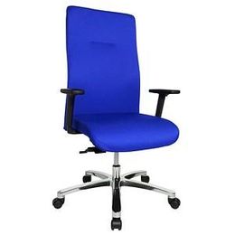 Topstar XXL Bürostuhl Big Star 20, BT290T W56 Stoff blau, Gestell alu