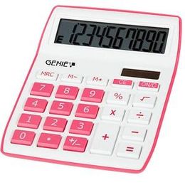 GENIE 840P Tischrechner weiß/pink