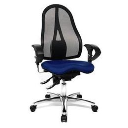 Topstar Bürostuhl Sitness® 15, ST19U G26 Stoff blau, Gestell chrom