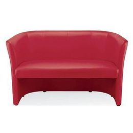 Nowy Styl 2-Sitzer Sofa Club Duo rot Kunstleder