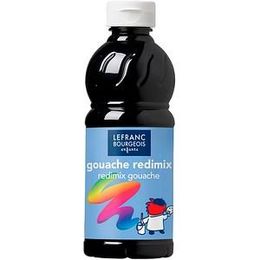 LEFRANC BOURGEOIS Gouache Liquide Redimix Temperafarbe schwarz 500,0 ml