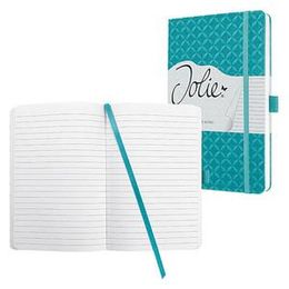 Sigel Notizbuch Jolie® DIN A6 liniert, aqua green Hardcover 174 Seiten