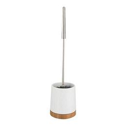 Wenko WC-Garnitur Bamboo weiß, braun Stein