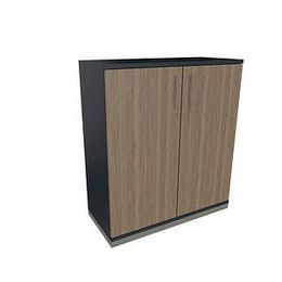 FM Aktenschrank Oldenburg, 4260649682296 lavagrau, eiche 2 Fachböden 80,0 x 44,2 x 113,3 cm