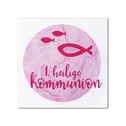 Rayher Wachsmotiv rosa Heilige Kommunion Ø 6,7 cm