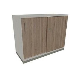 FM Schiebetürenschrank Sidney, 4260429765751 weiß, eiche natur 2 Fachböden 100,0 x 44,2 x 78,1 cm