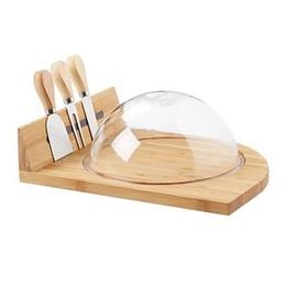 Relaxdays Käse-Set Natur 31,0 x 25,0 cm