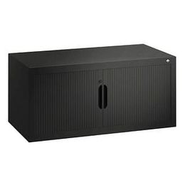 C+P CP Omnispace Aufsatz-Rollladenschrank schwarzgrau keine Fachböden 100,0 x 42,0 x 45,0 cm