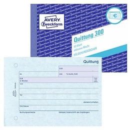 Avery Zweckform Quittung, inkl. MwSt. Formularbuch 300