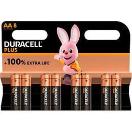 8 Duracell Batterien PLUS Mignon AA 1,5 V