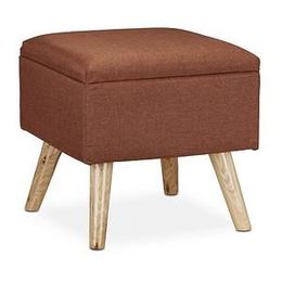 Relaxdays Hocker mit Stauraum 10029605_93 braun