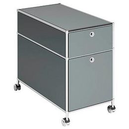 viasit System4 Rollcontainer anthrazit 2 Auszüge 42,0 x 78,0 x 62,0 cm