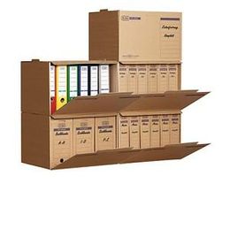 5 Elba Archivcontainer tric system braun 51,0 x 36,0 x 33,0 cm