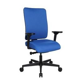 Topstar Bürostuhl Sitness Open X (P) Deluxe, OX600TW2 T26 Stoff blau, Gestell schwarz
