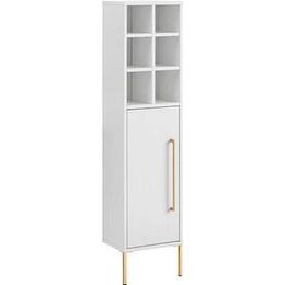 MÖBELPARTNER MÖBELPARTNER Badschrank Sarah 148429 kreideweiß 30,4 x 21,8 x 130,6 cm