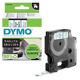 Dymo Schriftband D1 40914 S0720690, 9 mm blau auf weiß