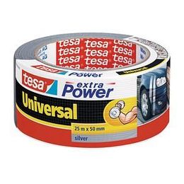 Tesa extra Power® Universal Gewebeband silber 50,0 mm x 25,0 m 1 Rolle