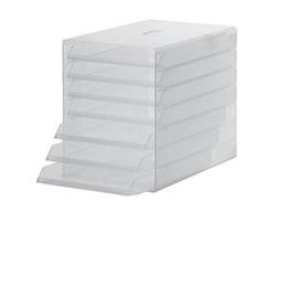 Durable Schubladenbox IDEALBOX transparent 1712000400, DIN C4 mit 7 Schubladen