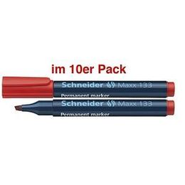 Schneider Maxx 133 Permanentmarker rot 1,0 - 4,0 mm, 10 St.