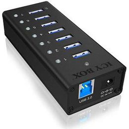 RaidSonic ICY BOX® RaidSonic ICY BOX® USB-Hub IB-AC618 7-fach schwarz