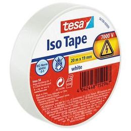 Tesa Iso Tape Isolierband weiß 19,0 mm x 20,0 m 1 Rolle