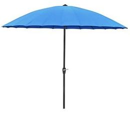 Garden Pleasure Sonnenschirm rund, blau Ø 260,0 cm