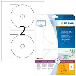 50 Herma CD-Etiketten 4850 weiß
