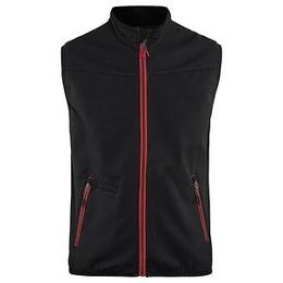 BLAKLÄDER BLAKLÄDER® unisex Softshellweste 3850 schwarz, rot Größe L