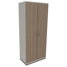 FM Aktenschrank Sidney, 4260429763788 weiß, eiche natur 4 Fachböden 80,0 x 44,2 x 186,9 cm