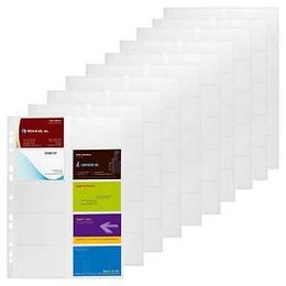 10 Durable Visitenkartenhüllen DIN A4 transparent glatt 0,10 mm