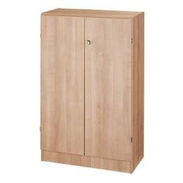 Hammerbacher Aktenschrank 6550, V6550/N/N/SG nussbaum 2 Fachböden 80,0 x 42,0 x 127,0 cm