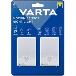 2 Varta LED-Außenleuchten mit Bewegungsmelder Motion Sensor Night Light, weiß