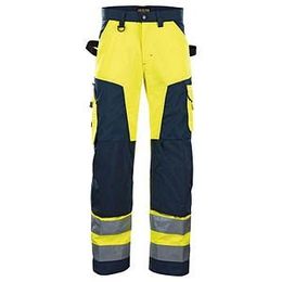 BLAKLÄDER BLAKLÄDER® Herren Warnschutzhose 1566 gelb, marine Größe 46