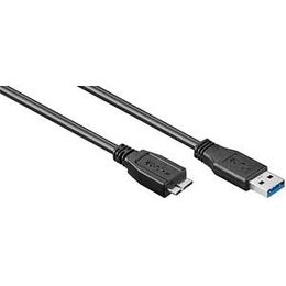 goobay USB 3.0 A/Micro USB 3.0 B Kabel 1,8 m schwarz
