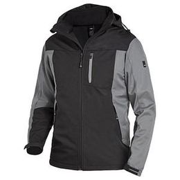 FHB® Herren Softshelljacke JANNIK grau, schwarz Größe M