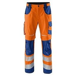 KÜBLER KÜBLER® unisex Warnschutzhose REFLECTIQ orange, kornblau Größe 50