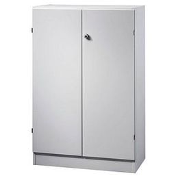 Hammerbacher Aktenschrank Savona, V6550/5/5/SG lichtgrau 2 Fachböden 80,0 x 42,0 x 127,0 cm