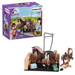 Schleich® Horse Club 42438 Waschplatz mit Emily & Luna Spielfiguren-Set