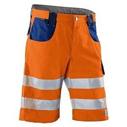 KÜBLER KÜBLER® unisex Warnschutzhose kurz REFLECTIQ orange, kornblau Größe 46