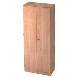 Hammerbacher Aktenschrank Gradeo, V6100/N/N/SG nussbaum 4 Fachböden 80,0 x 42,0 x 200,4 cm