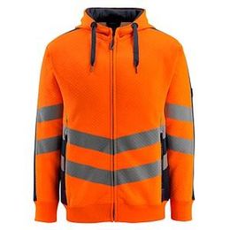 Mascot® unisex Warnschutz-Langarmshirt Corby orange, schwarzblau Größe 2XL