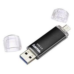 Hama USB-Stick Laeta Twin schwarz 128 GB