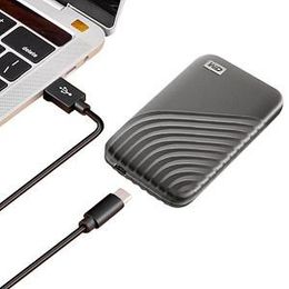 Western Digital My Passport 2 TB externe SSD-Festplatte grau