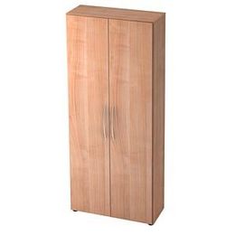 Hammerbacher Aktenschrank 4100, V4100/N/N/BM nussbaum 4 Fachböden 80,0 x 34,6 x 188,0 cm