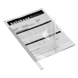 50 Durable Klemmschienen transparent DIN A4 60 Blatt