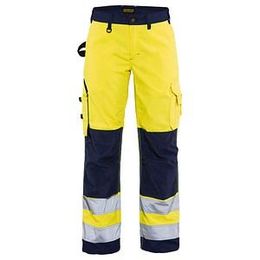 BLAKLÄDER BLAKLÄDER® Damen Warnschutzhose 7155 gelb, marine Größe 20