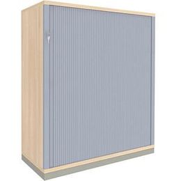 FM Sidney Rollladenschrank akazie, silber 2 Fachböden 100,0 x 44,2 x 113,3 cm