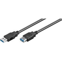 goobay USB 3.0 A Kabel 3,0 m schwarz