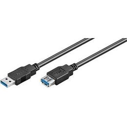goobay USB 3.0 A Kabel 1,8 m schwarz